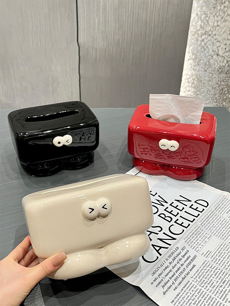 Happy Smile Cartoon Tissue Box-Fun Girls Children's Room Decoration ...
