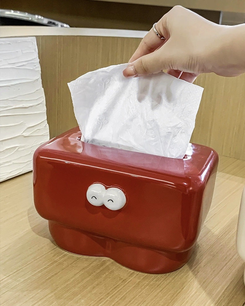 Happy Smile Cartoon Tissue Box-Fun Girls Children's Room Decoration ...