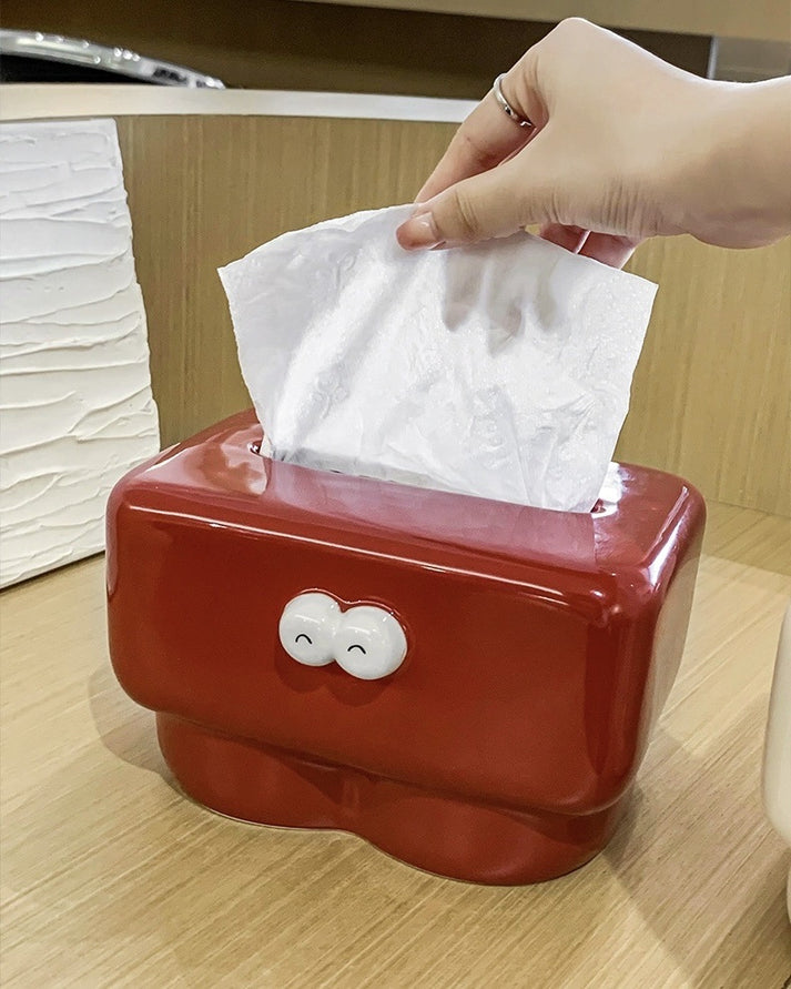 Happy Smile Cartoon Tissue Box-Fun Girls Children's Room Decoration ...