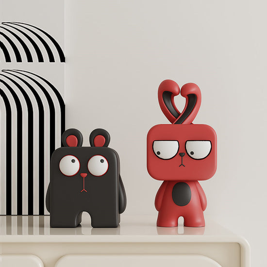 Funny Big-Eyed Rabbit Desktop Decoration Ornaments – More Angle