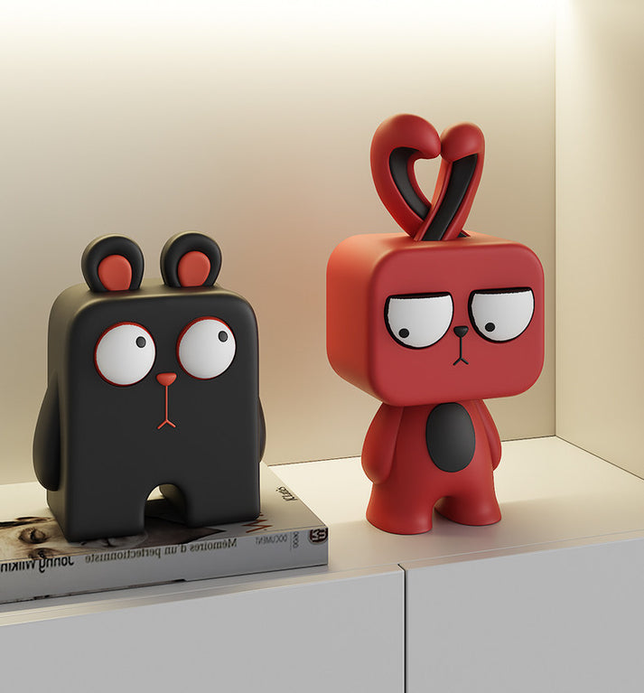 Funny Big-Eyed Rabbit Desktop Decoration Ornaments – More Angle