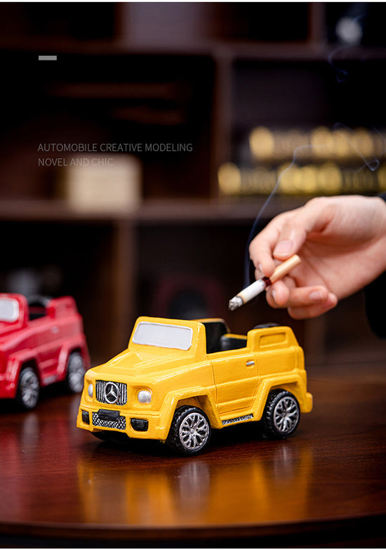 Suv Car Ashtray, Creative Design Off-Road Vehicle Ornaments – More Angle