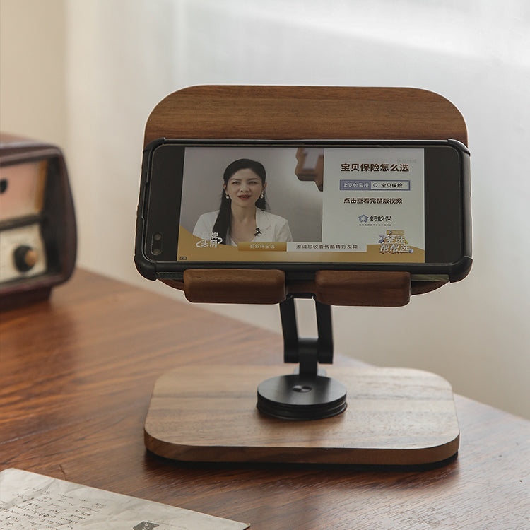 Adjustable Wooden Ipad Tablet Stand, iPad Drawing Easel,Black Walnut D ...