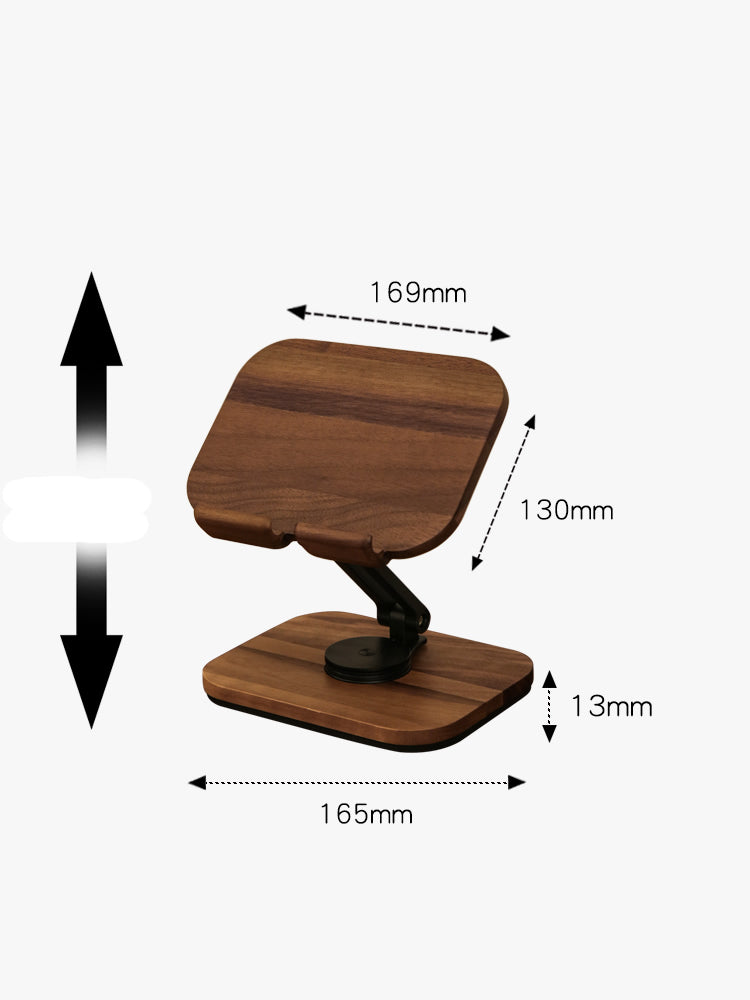 Adjustable Wooden Ipad Tablet Stand, iPad Drawing Easel,Black Walnut D ...