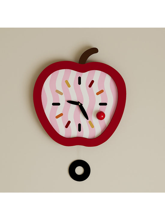 Beautiful Big Apple Wall Clock, Home Decoration Ideas – More Angle
