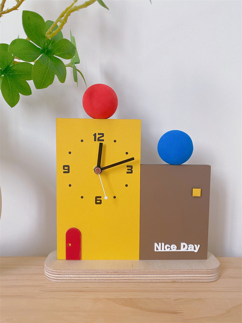 Beautiful Home Decoration Table Clock, Office Gift Idea – More Angle