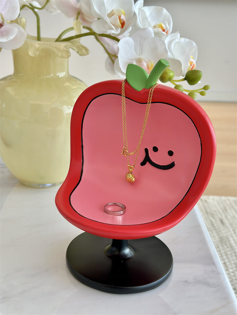 Beautiful Red Big Apple Storage Tray, Jewelry Stand, Desktop Decoratio ...