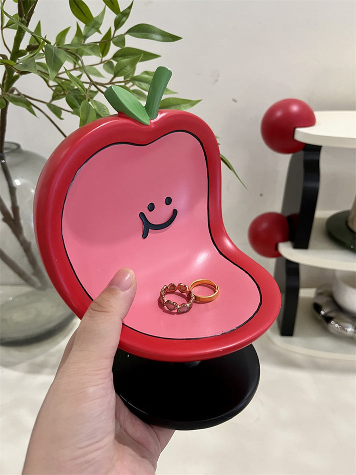 Beautiful Red Big Apple Storage Tray, Jewelry Stand, Desktop Decoratio ...