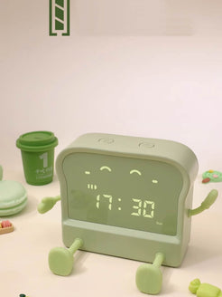 Big Foot Toast Bread Idea Clock with Phone Holder,Creative Gift – MoreAngle