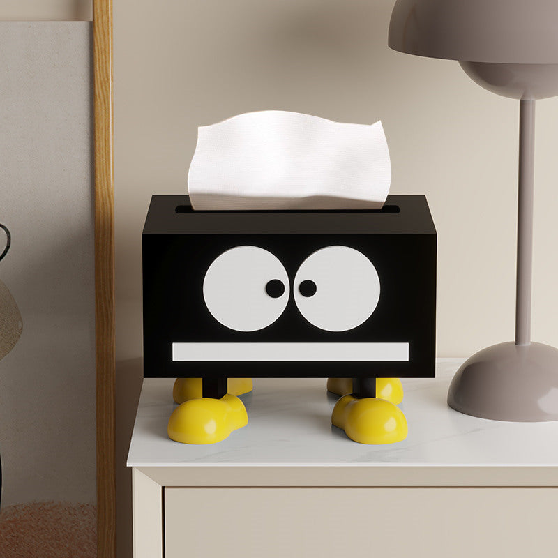 Cartoon Monster Tissue Box With Big Black Eyes,Desk Decoration Ideas ...