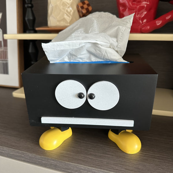 Cartoon Monster Tissue Box With Big Black Eyes,Desk Decoration Ideas ...