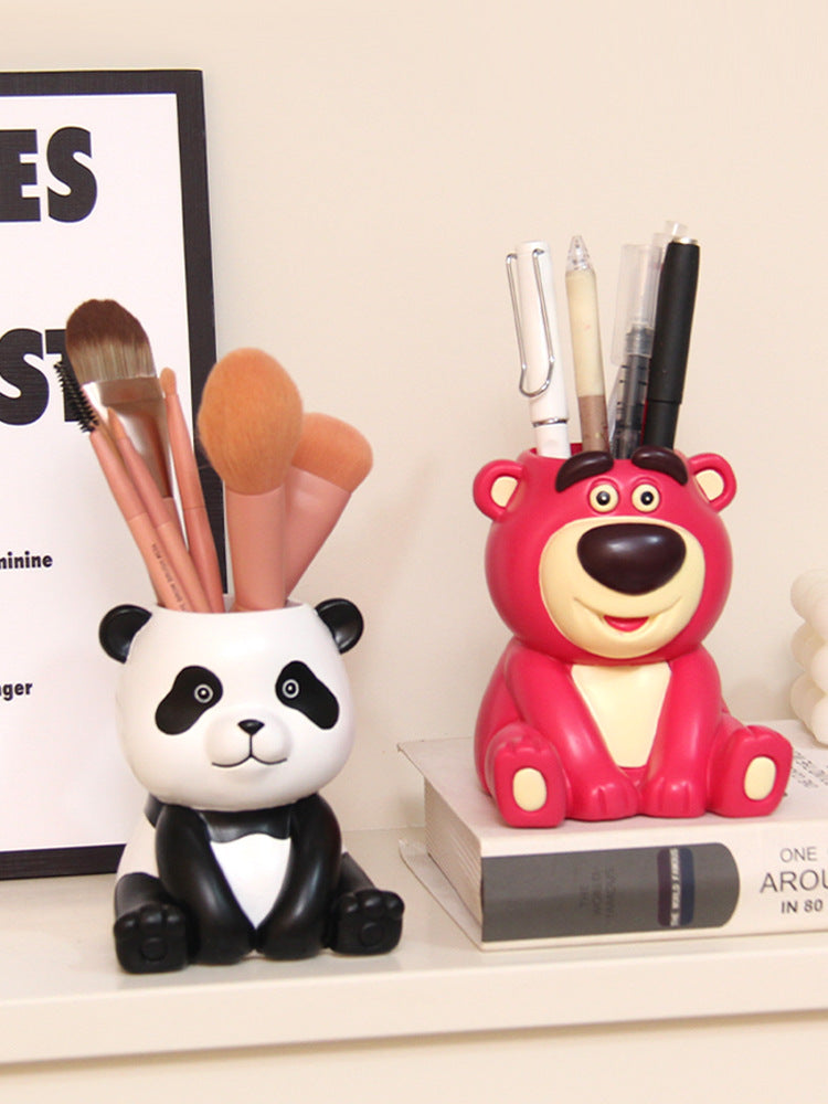 Cartoon Panda Pen Holder: Fun and Functional Desk Accessory – More Angle