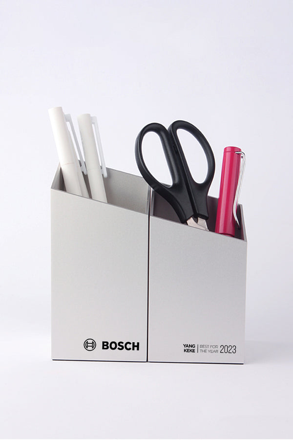 Classic Aluminum Alloy Office and Study Pen Holder, Desktop Organizer ...