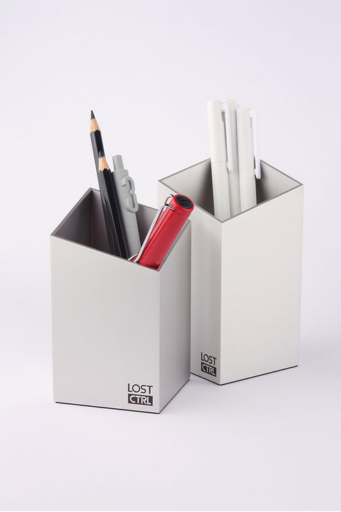Classic Aluminum Alloy Office and Study Pen Holder, Desktop Organizer ...