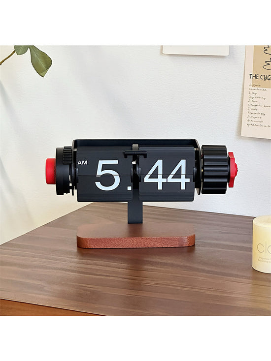 Classic Automatic Page-Turning Clock, Office Desktop Decoration Orname ...