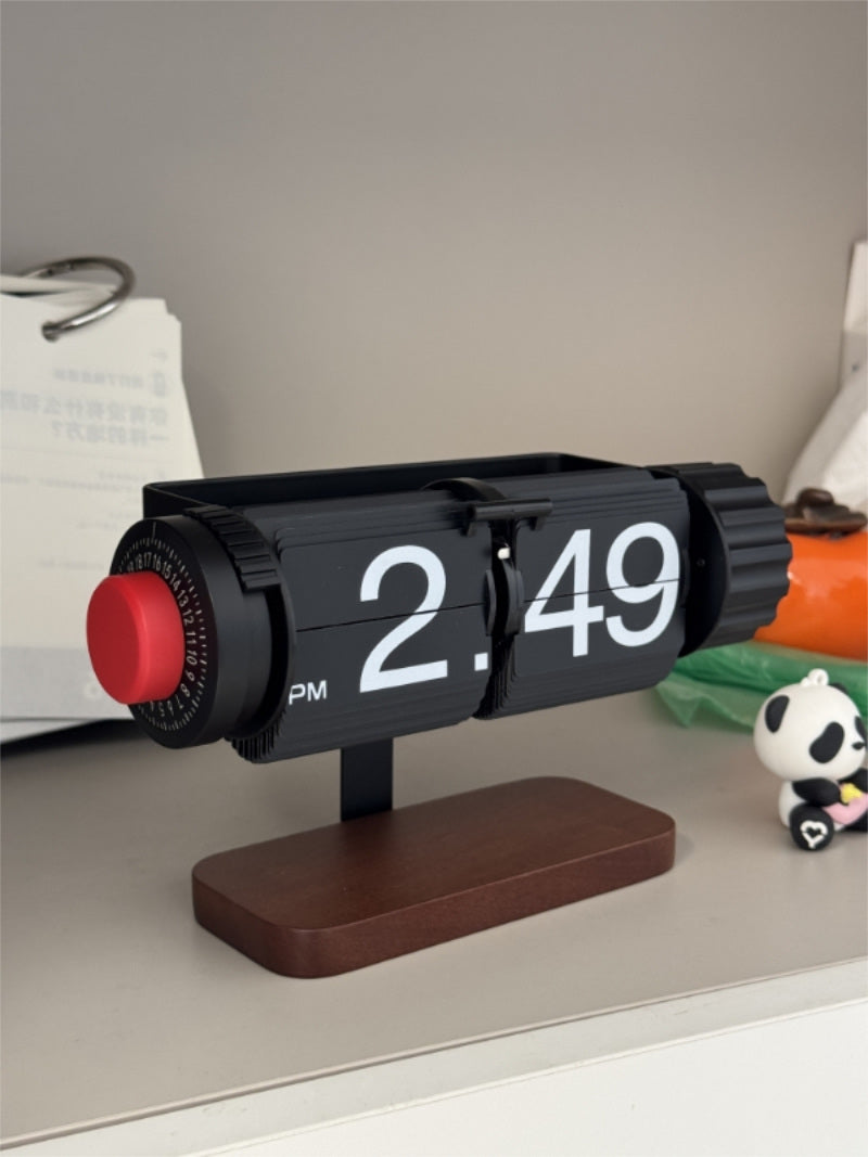 Classic Automatic Page-Turning Clock, Office Desktop Decoration Orname ...