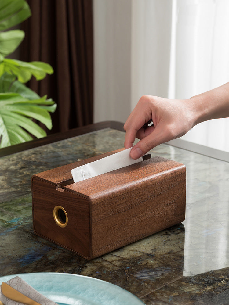 Classic Black Walnut Wood Tissue Box: Timeless Elegance for Any Room ...