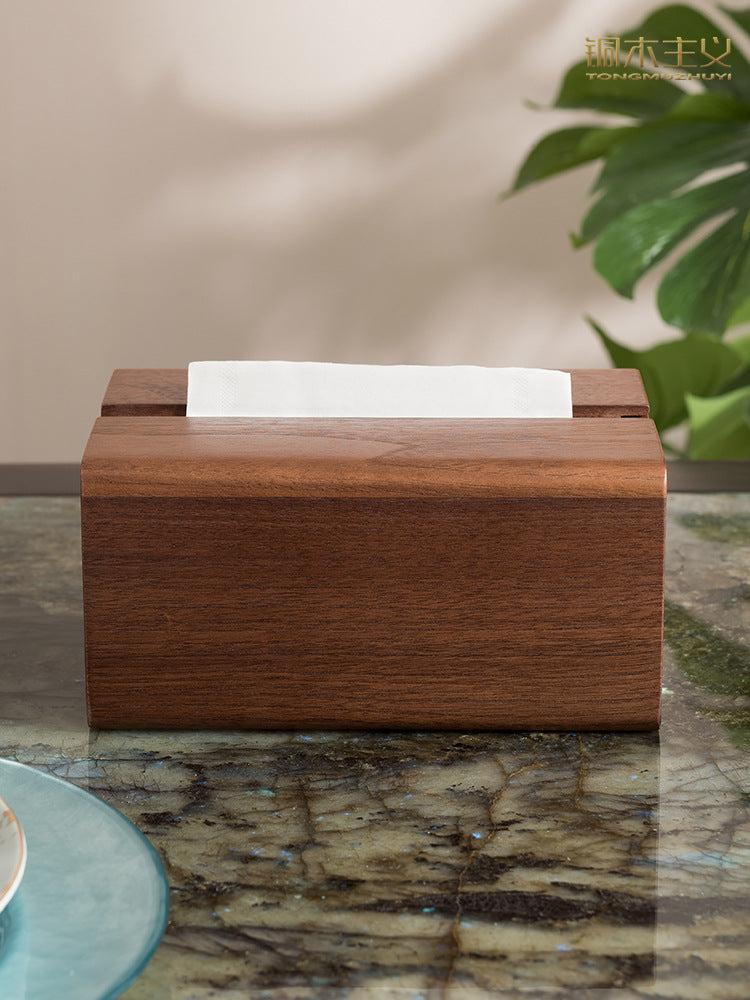 Classic Black Walnut Wood Tissue Box: Timeless Elegance for Any Room ...