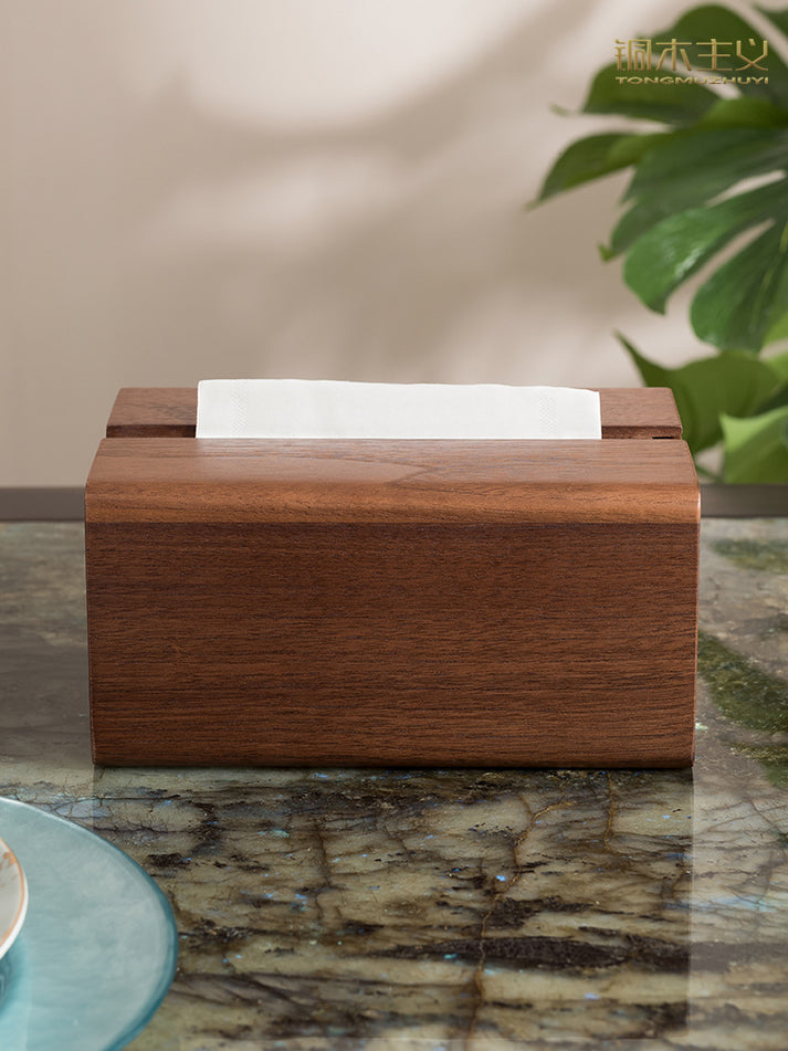 Classic Black Walnut Wood Tissue Box: Timeless Elegance for Any Room ...