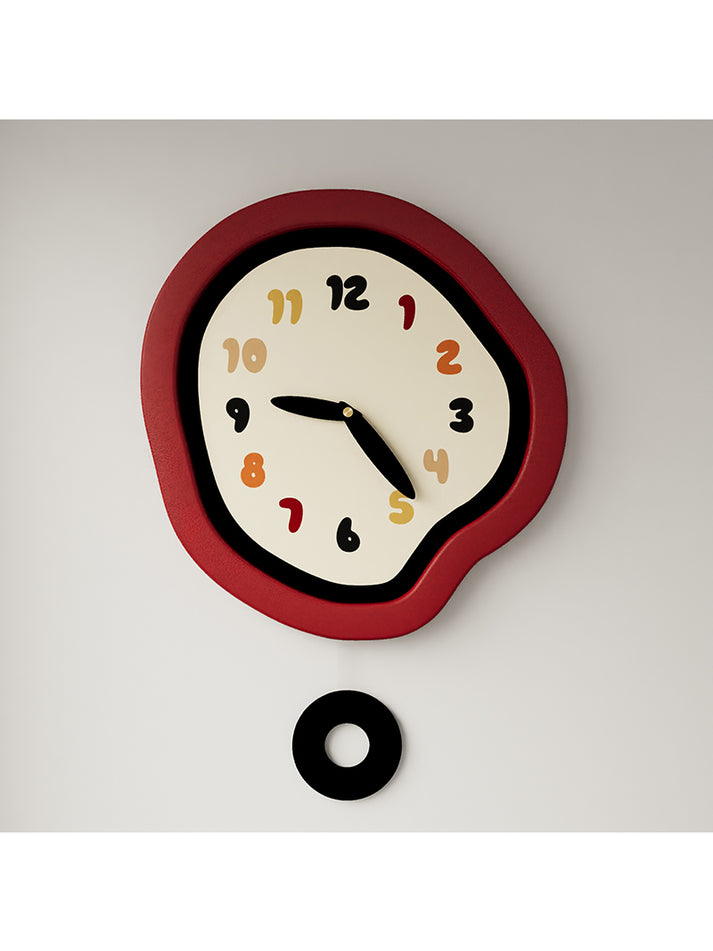 Creative Irregular Art Swing Wall Clock, Office Home Apartment Decorat ...