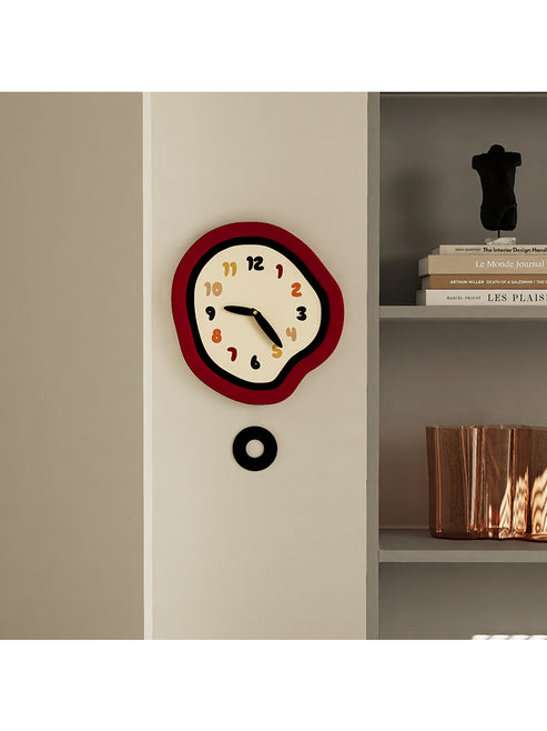 Creative Irregular Art Swing Wall Clock, Office Home Apartment Decorat ...