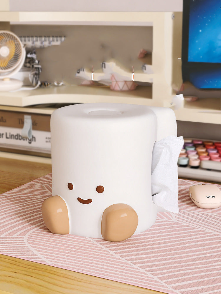 Creative Toilet Paper Roll Shaped Ceramic Desktop Tissue Holder – More ...