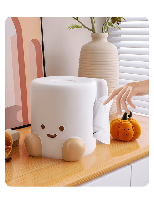 Creative Toilet Paper Roll Shaped Ceramic Desktop Tissue Holder – More ...