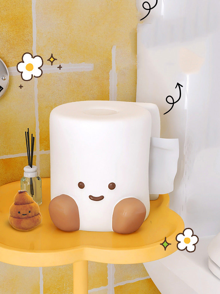 Creative Toilet Paper Roll Shaped Ceramic Desktop Tissue Holder – More ...