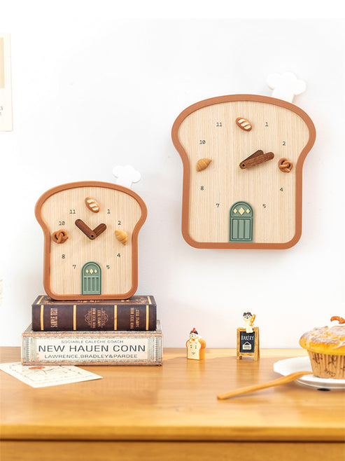 Creative Bread Art Wall Clock - Unique and Functional Kitchen or Home ...