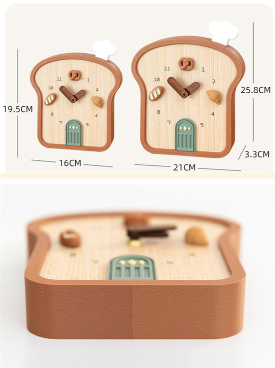 Creative Bread Art Wall Clock - Unique and Functional Kitchen or Home ...