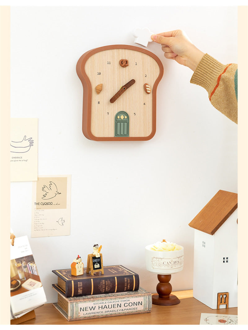 Creative Bread Art Wall Clock - Unique and Functional Kitchen or Home ...