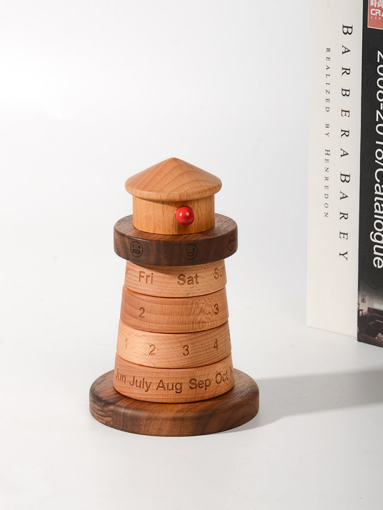 Creative Wooden Lighthouse Shape Perpetual Calendar, Unique Gift – More ...