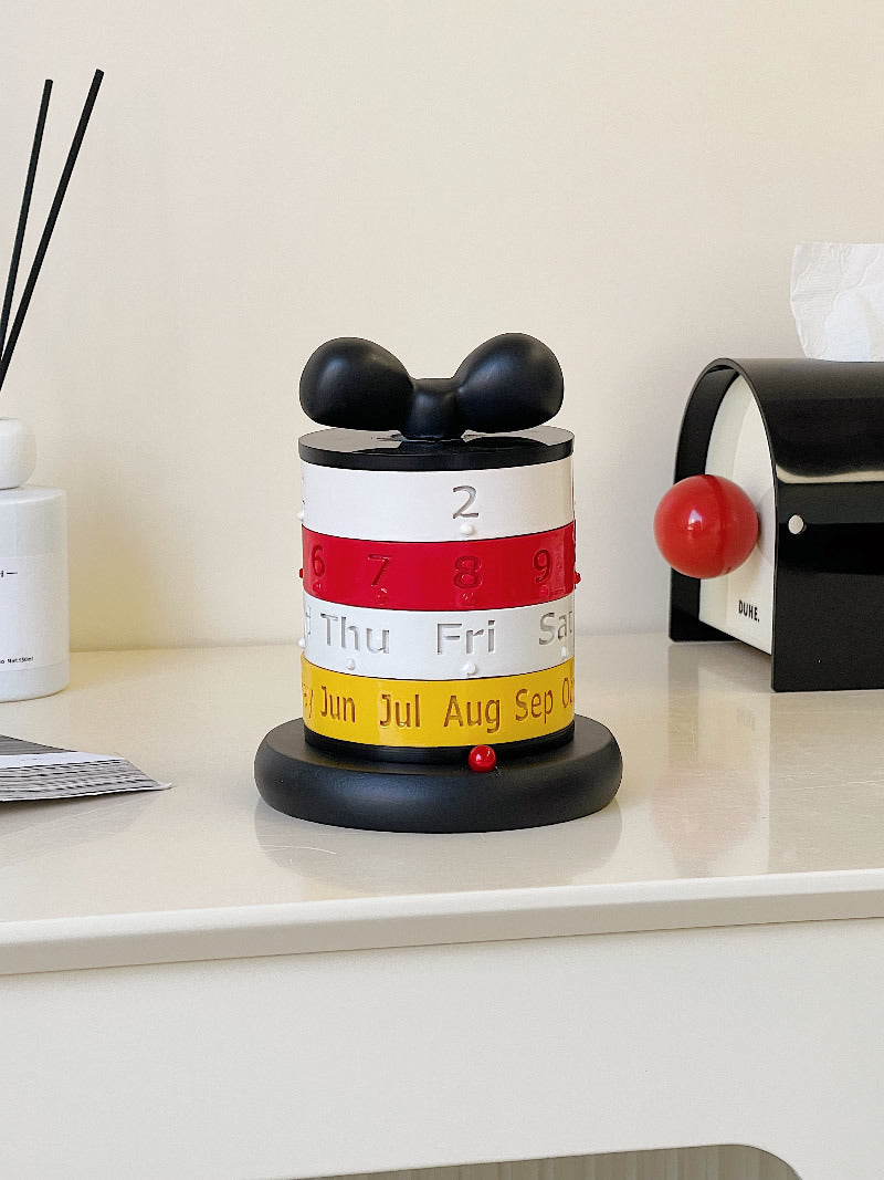 Cute Bow Handcrafted Adjustable Perpetual Calendar – More Angle