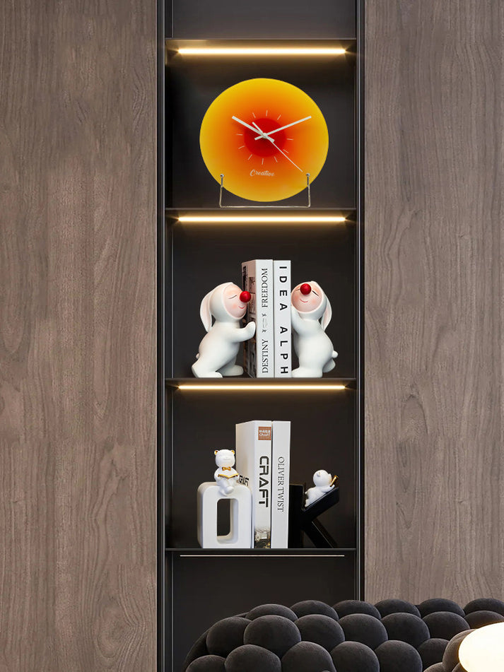 Cute Cartoon Big White Rabbit Bookends: Office Study Book Organization ...