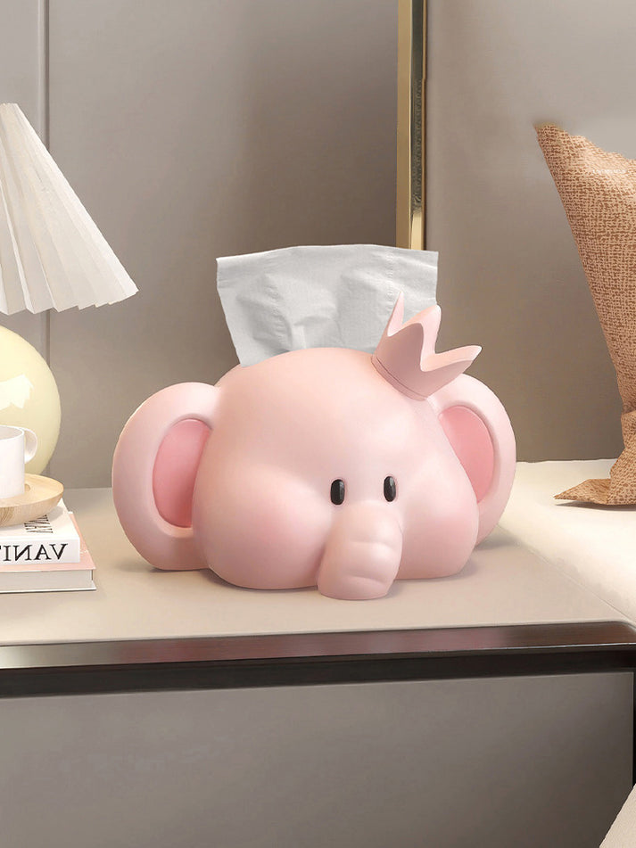 Cute Cartoon Elephant Facial Tissue Box, Creative Home Decoration ...