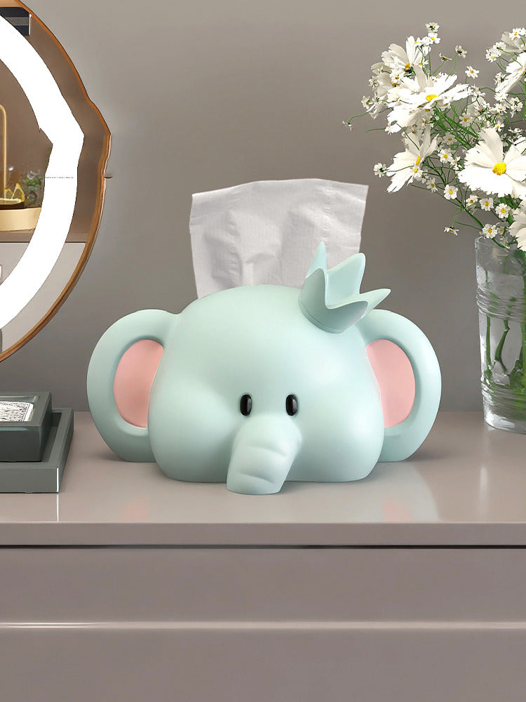 Cute Cartoon Elephant Facial Tissue Box, Creative Home Decoration ...