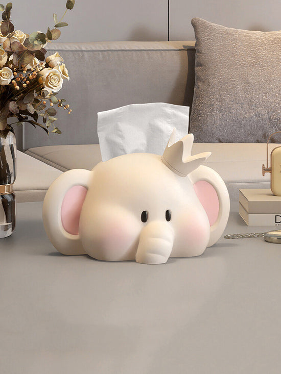 Cute Cartoon Elephant Facial Tissue Box, Creative Home Decoration ...