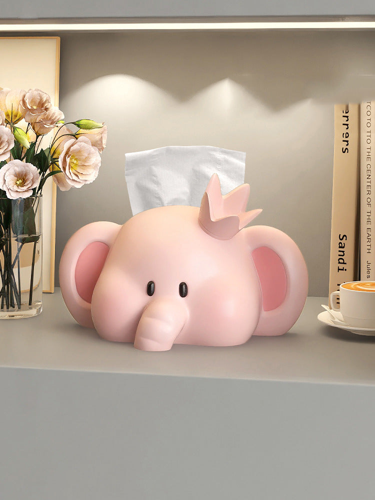 Cute Cartoon Elephant Facial Tissue Box, Creative Home Decoration ...