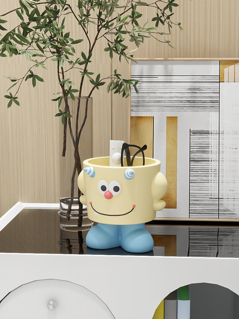 Cute Cartoon Monster Desktop Organize, Remote Control,Phone Storage ...