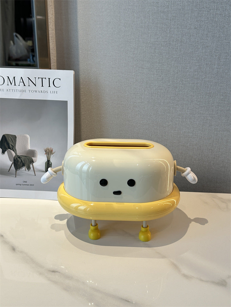 Cute Cartoon Tissue Box, Fun Desktop Decoration – More Angle