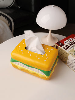 Delicious Hamburger Tissue Box, Alternative Art Decoration – More Angle