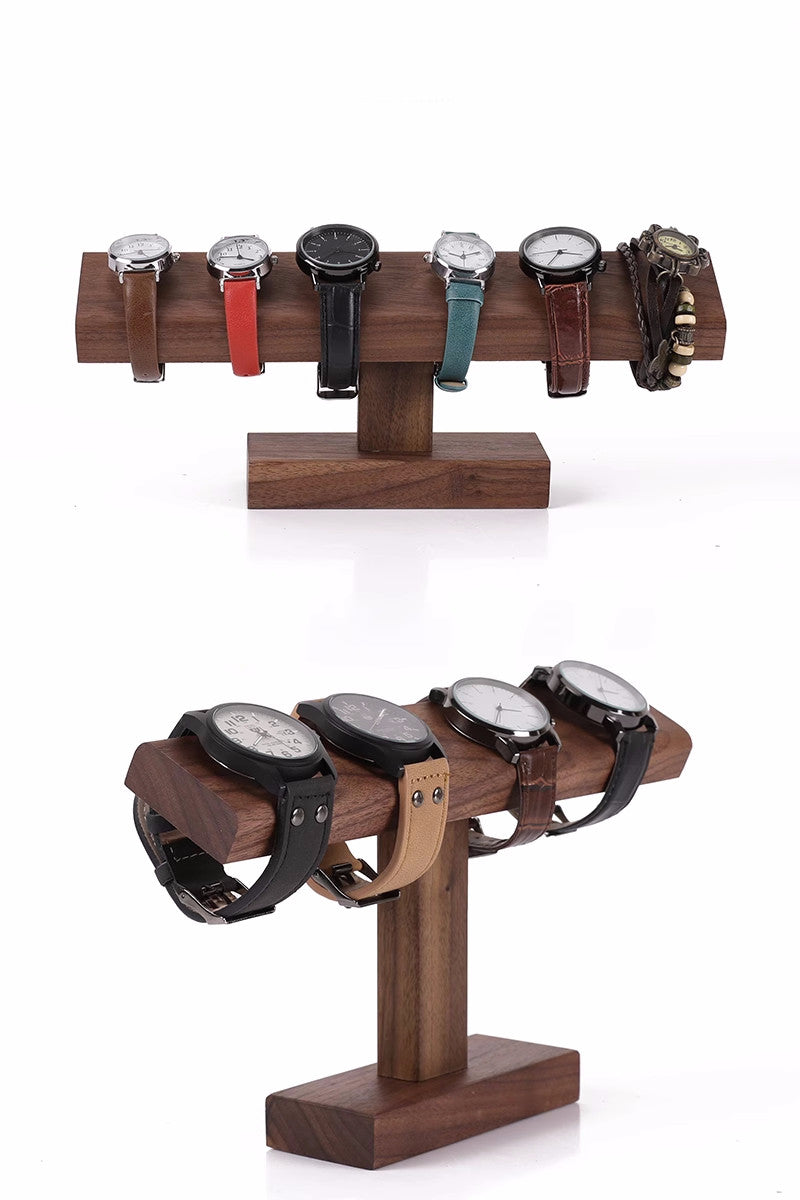 Desktop Wooden Storage Holder, Watch Bracelet Display Rack – More Angle