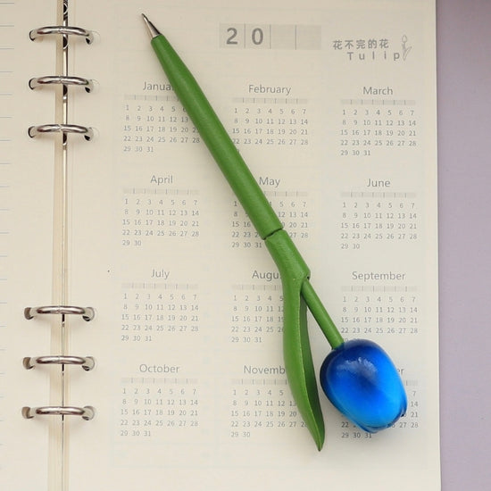 Exquisite Tulip Flower Ballpoint Pen, Office Desktop Decoration Gift ...