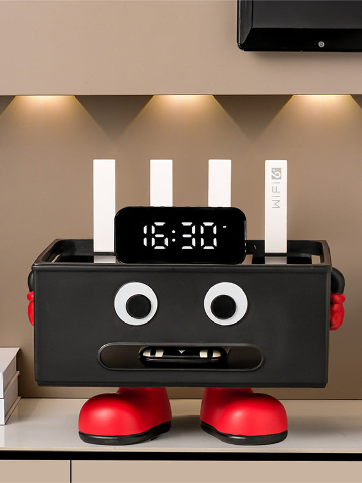 Funny Big-Eyed Monster Desktop Router Storage Box,Home Decor – More Angle