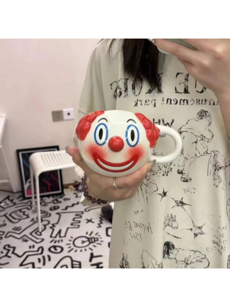 Funny Smiling Cartoon Ceramic Mug, Creative Gift – More Angle