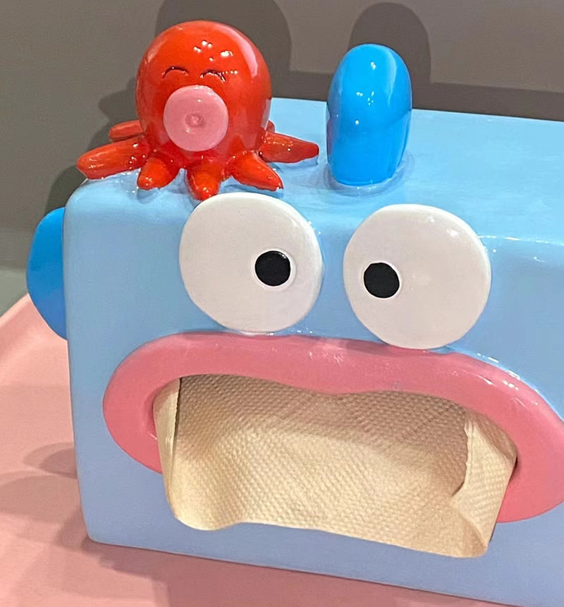 Mediterranean Style Monster Fish Tissue Box,Fun Table Decoration – More ...