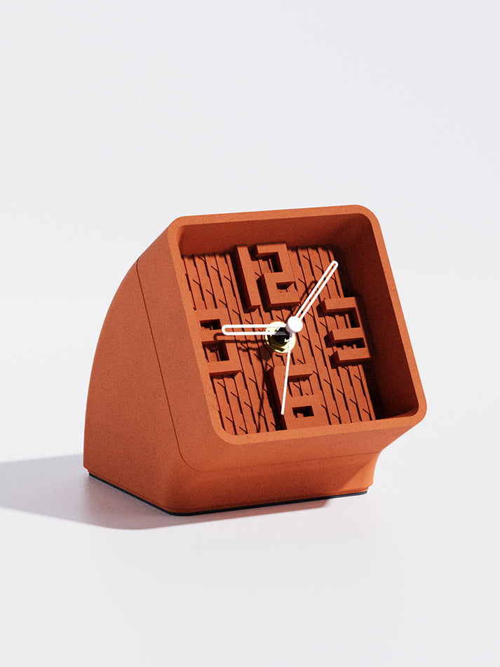 Minimalist Art Concrete Table Clock, Home Office Desktop Decoration ...