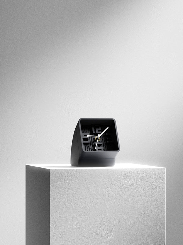 Minimalist Art Concrete Table Clock, Home Office Desktop Decoration ...