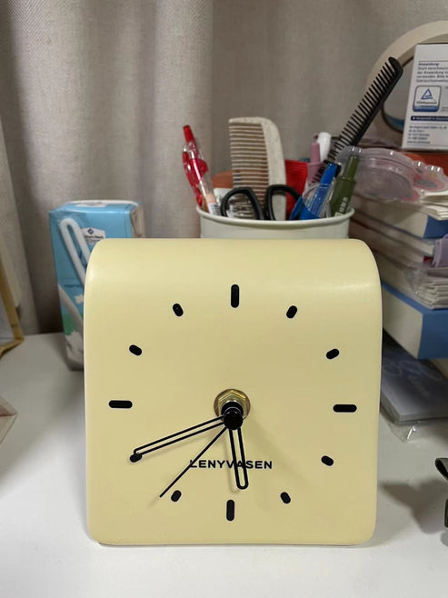 Modern Art Ceramic Table Clock, Artistic Decorative Gift Idea – More Angle