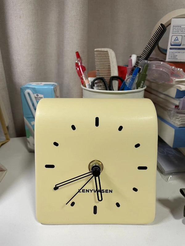 Modern Art Ceramic Table Clock, Artistic Decorative Gift Idea – More Angle